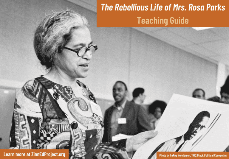 Word Bank for The Rebellious Life of Mrs. Rosa Parks - Zinn Education ...