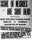 Genocide in East Texas: A History of the Slocum Massacre - Zinn ...
