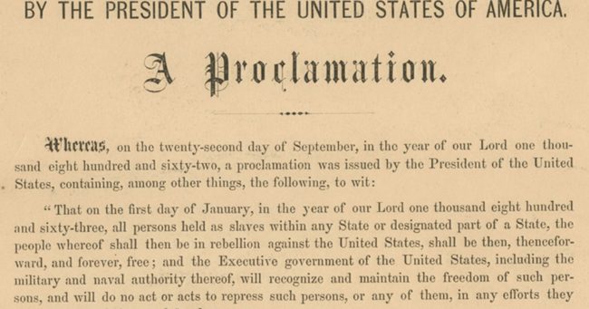 Jan. 1, 1863: Emancipation Proclamation - Zinn Education Project
