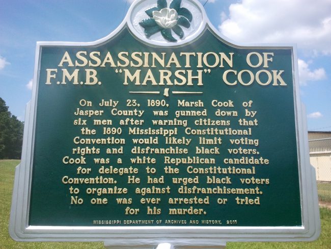 July 23, 1890: F. M. B. "Marsh" Cook Killed - Zinn Education Project