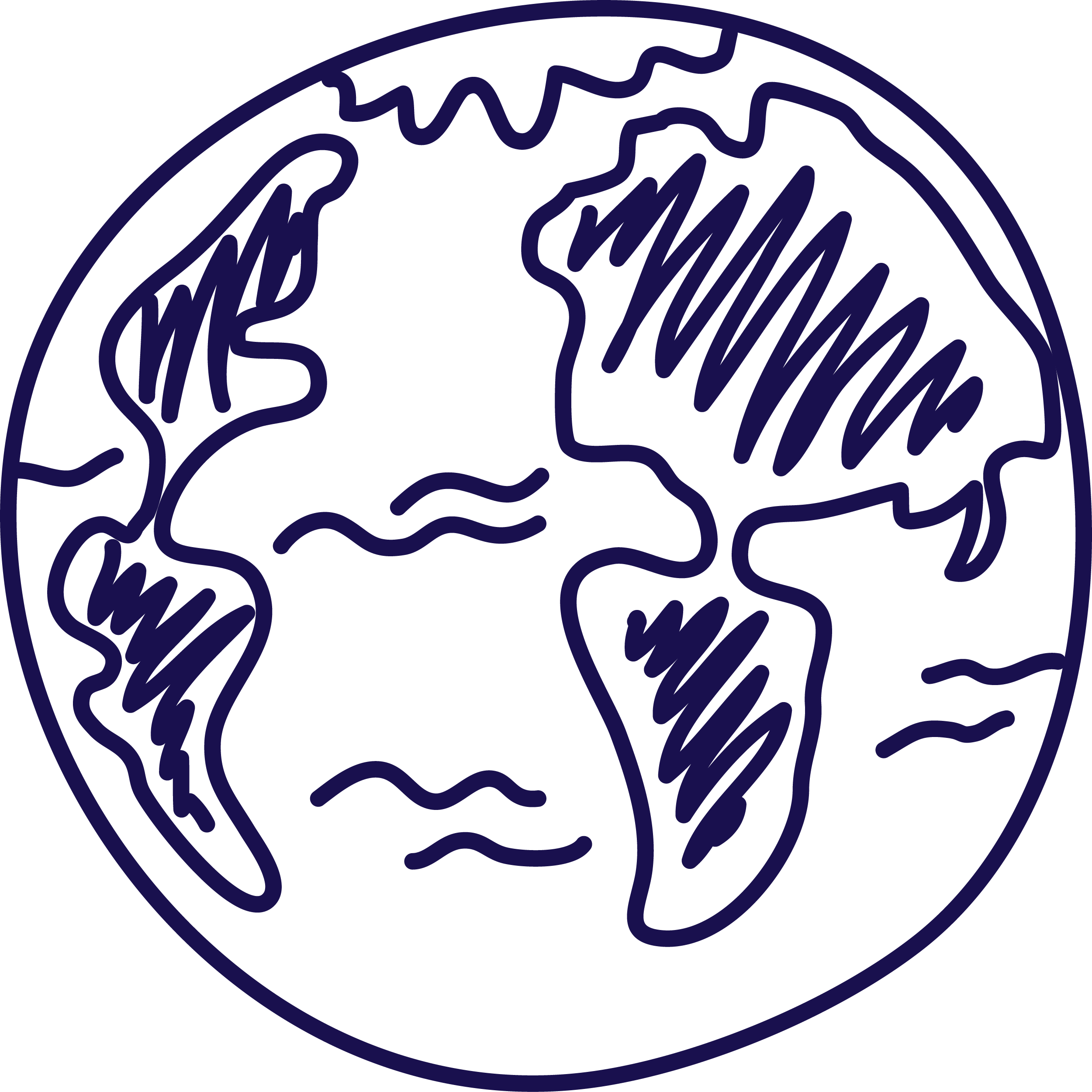 Earth illustration - Purple | Zinn Education Project - Zinn Education ...