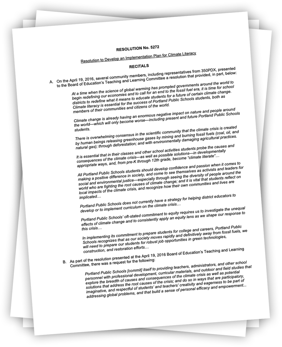 Climate Resolutions Icon | Zinn Education Project - Zinn Education Project