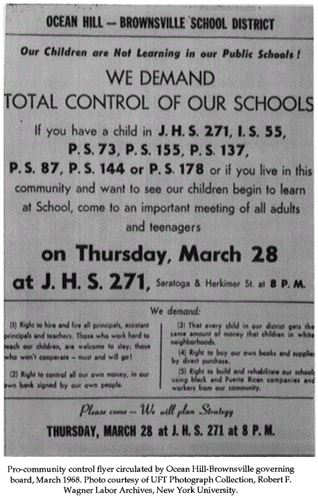 May 9, 1968: Ocean Hill-Brownsville Teachers' Strike of 1968 - Zinn ...