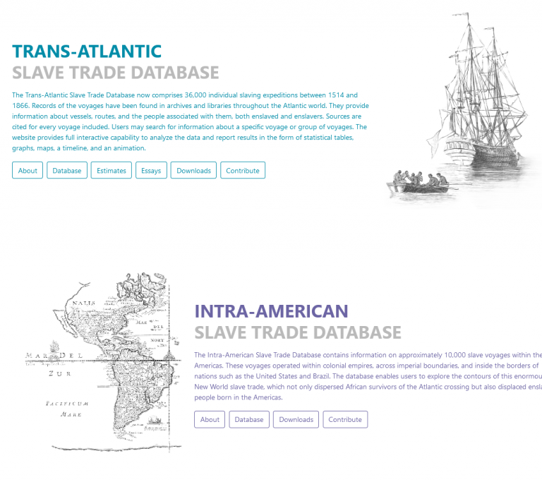 Trans-Atlantic and Intra-American Slave Trade Database - Zinn Education ...