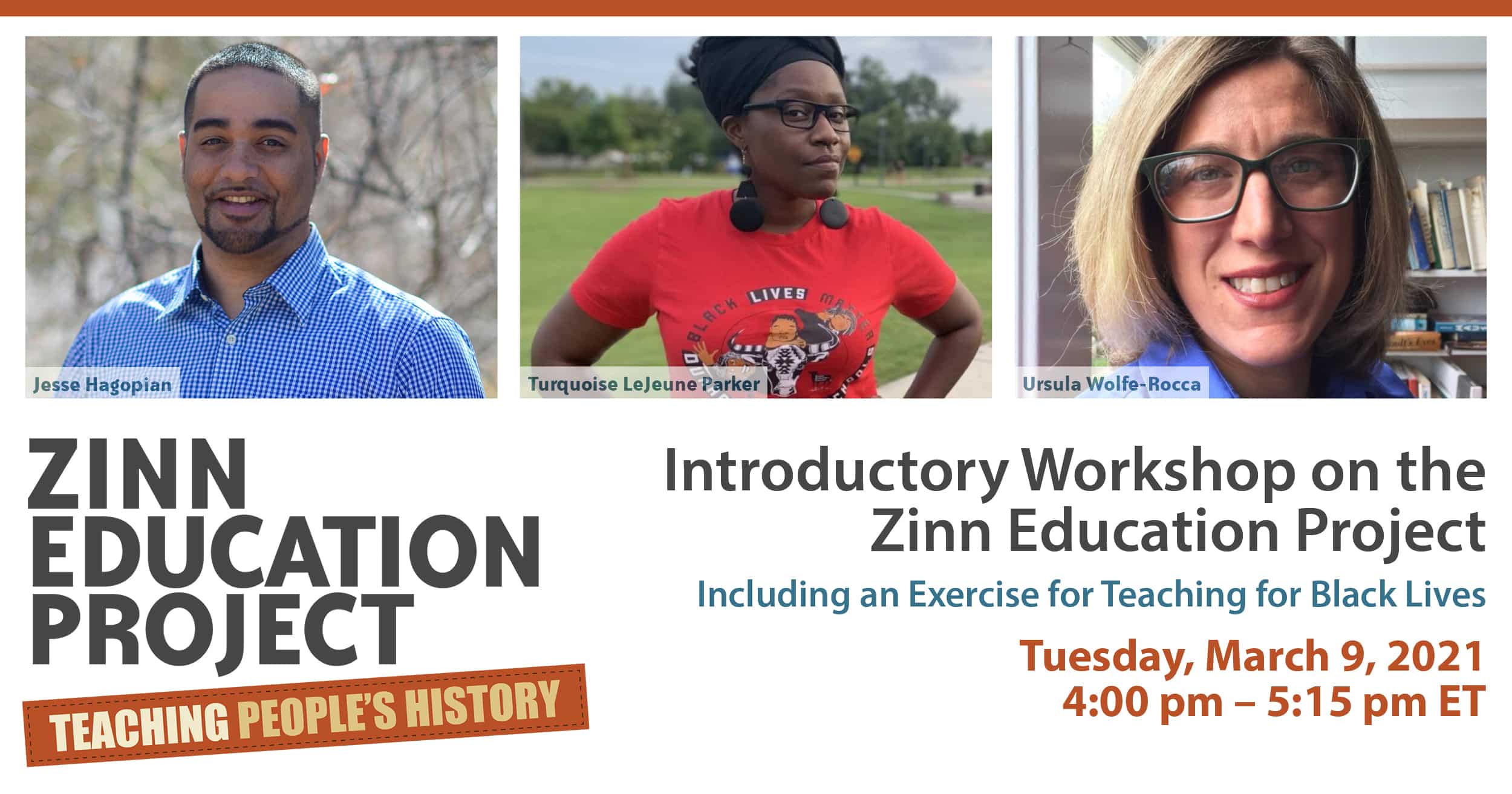 Introductory Workshop on the Zinn Education Project Including an ...