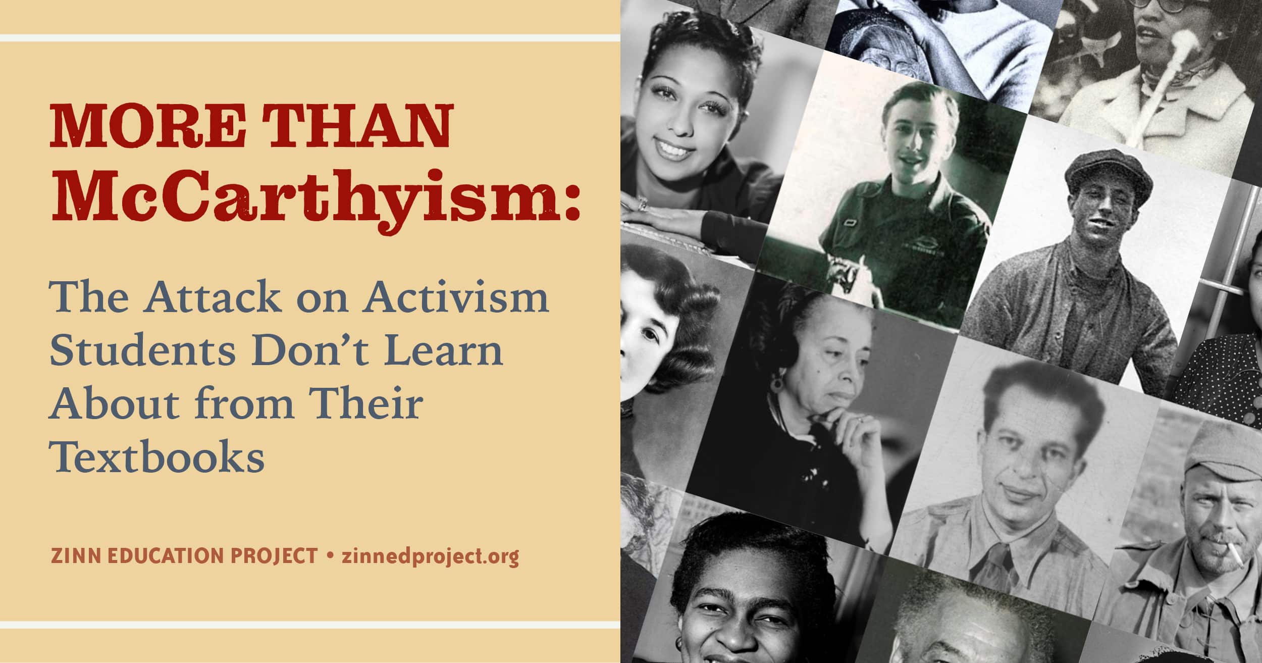 More than McCarthyism: The Attack on Activism Students Don’t Learn ...