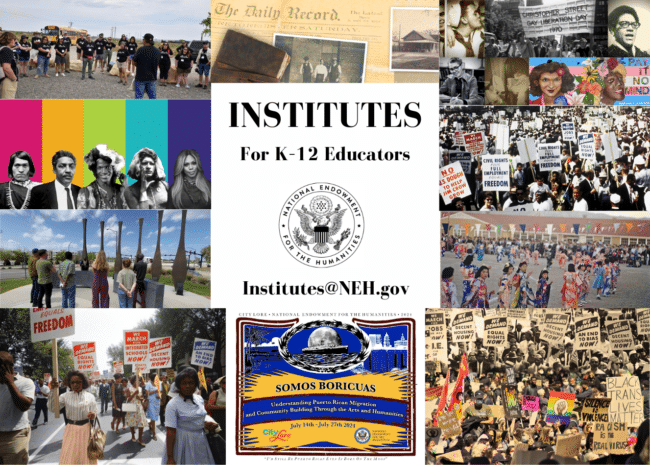 Apply Now for NEH Summer Institutes 2025 - Zinn Education Project