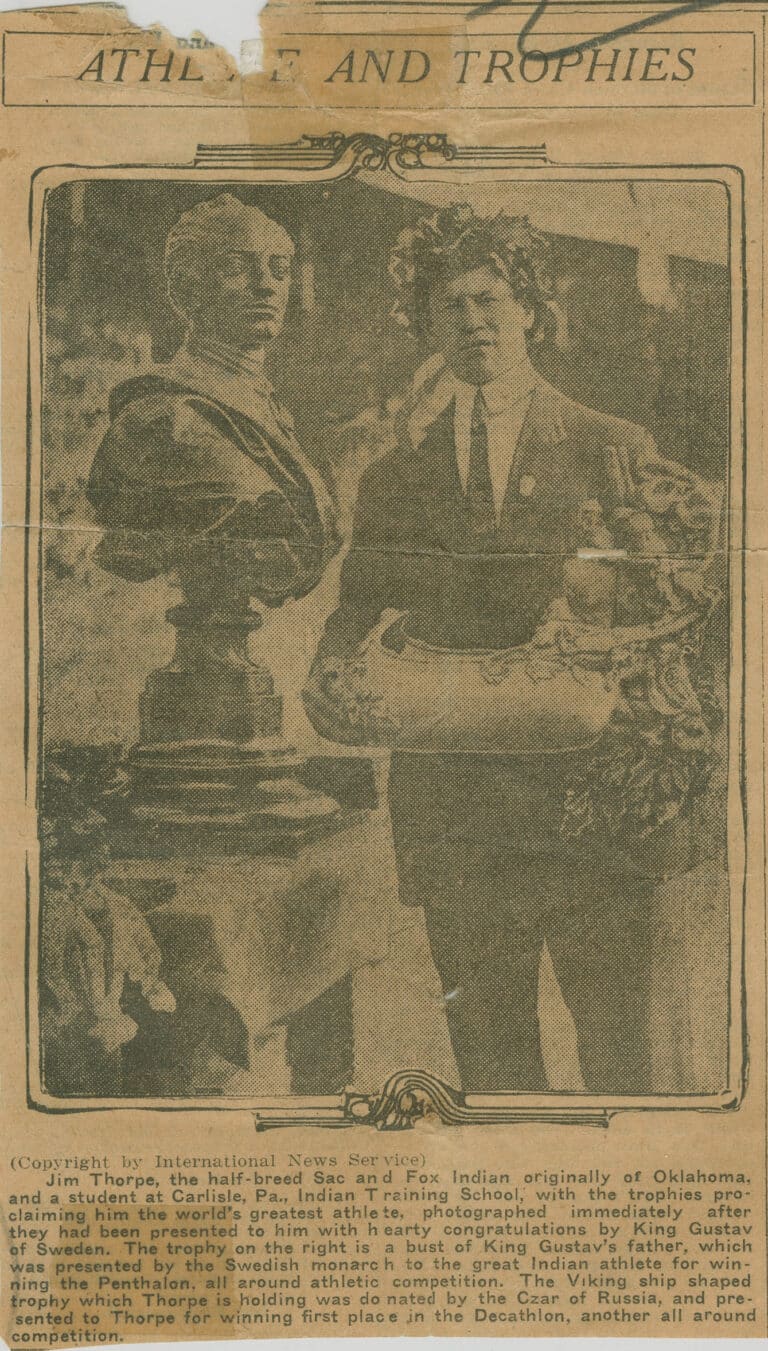 July 7, 1912: Jim Thorpe Wins Olympic Gold for U.S. - Zinn Education ...