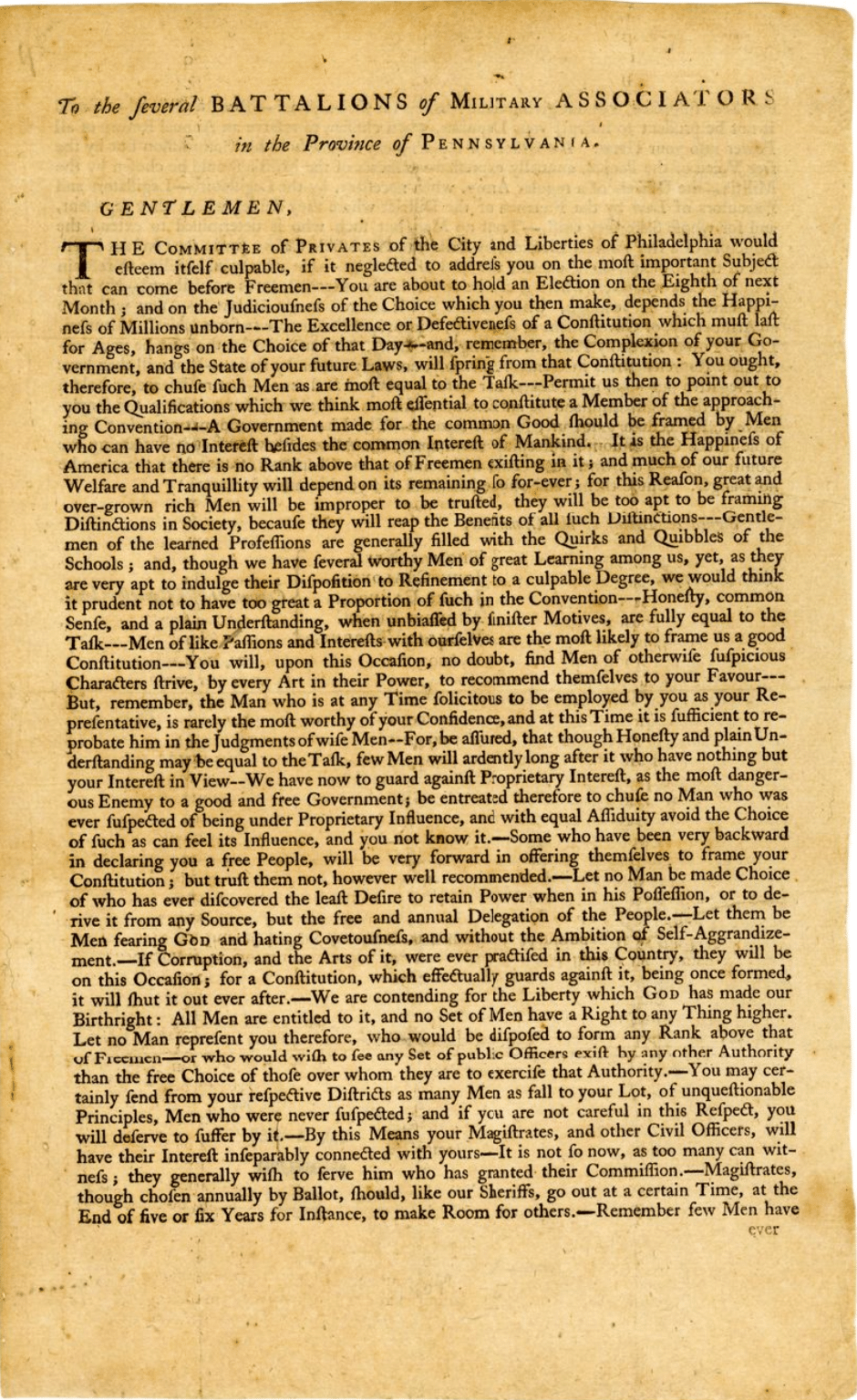 Oct. 16, 1776: Petition for Religious Freedom - Zinn Education Project