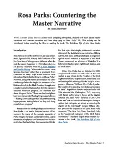 RosaParks_Countering_the_Master_Narrative_Lesson - Zinn Education Project